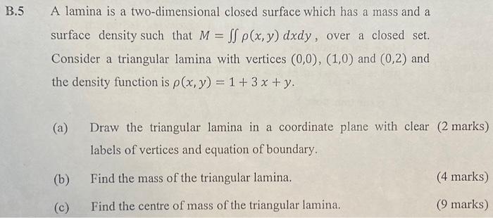 Solved A lamina is a two-dimensional closed surface which | Chegg.com