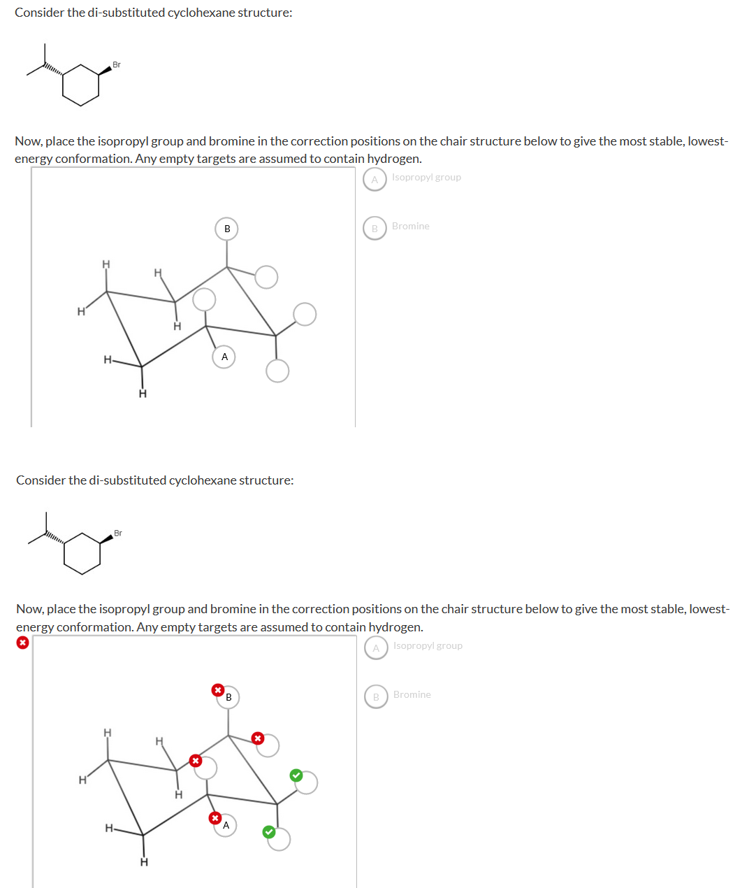 Solved Consider the di-substituted cyclohexane | Chegg.com