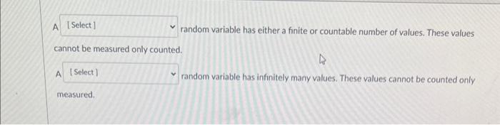 Solved A random variable has either a finite or countable | Chegg.com