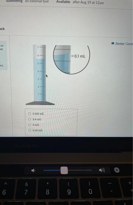 Solved submitting an external tool Available after Aug 19 at | Chegg.com