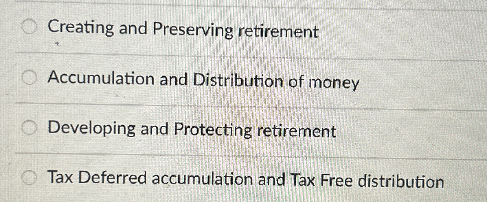 Creating and Preserving retirementAccumulation and | Chegg.com