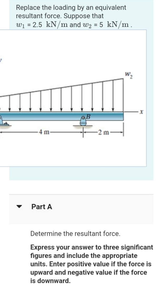 Solved Replace the loading by an equivalent resultant force. | Chegg.com