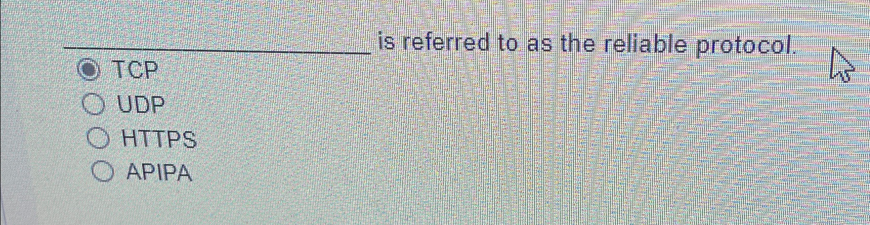Solved is referred to as the reliable | Chegg.com