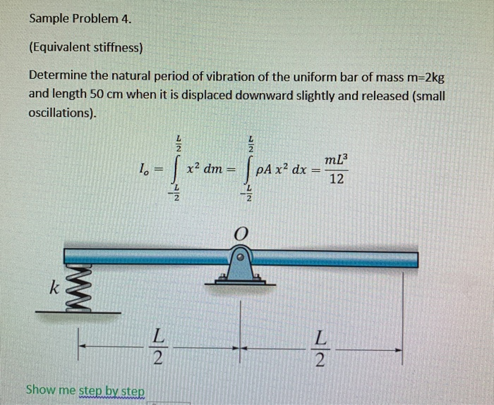 Solved Sample Problem 4. (Equivalent stiffness) Determine | Chegg.com Solved Sample Problem 4. (Equivalent stiffness) Determine | Chegg.com