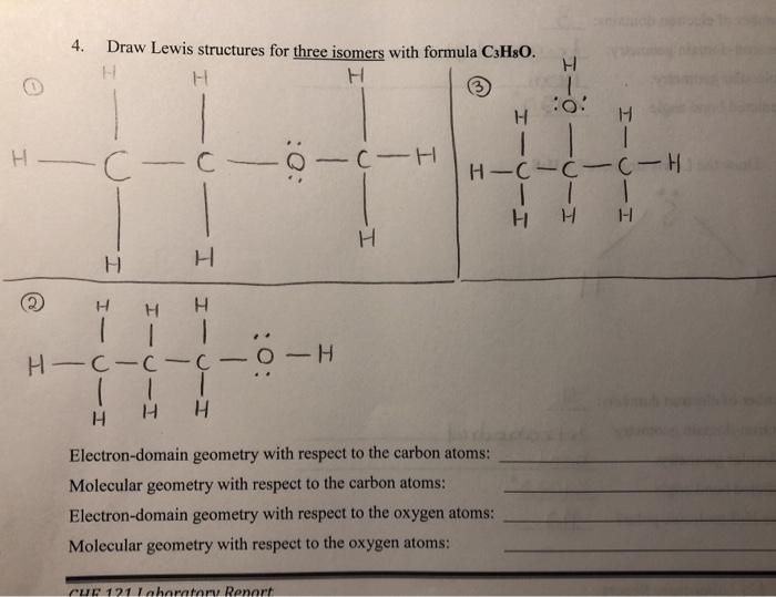 C3h8o Isomers Line Structures