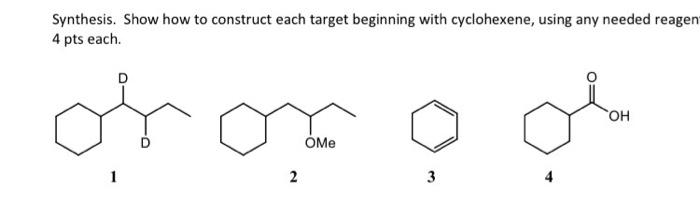Solved Synthesis. Show how to construct each target | Chegg.com