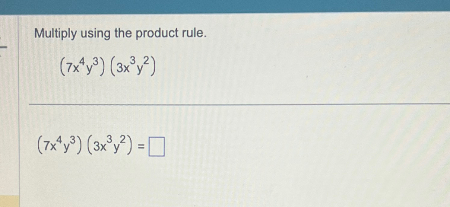Solved Multiply using the product | Chegg.com