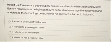 Solved Robert California runs a paper supply business and | Chegg.com