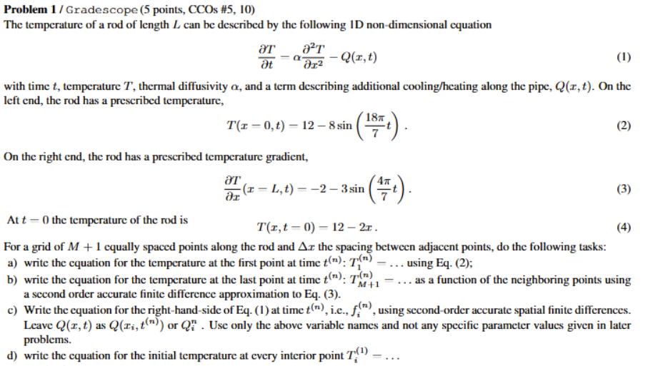 Solved Problem 1 ?? ﻿Gradescope ( 5 ﻿points, CCOs #5, 10)The | Chegg.com
