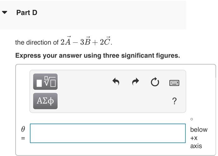 Solved For the vectors shown in the figure, determine Part A | Chegg.com