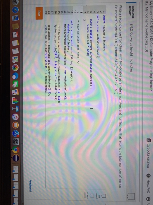 Solved Vy library> CSC/ENGR 142: Computer Programming home | Chegg.com