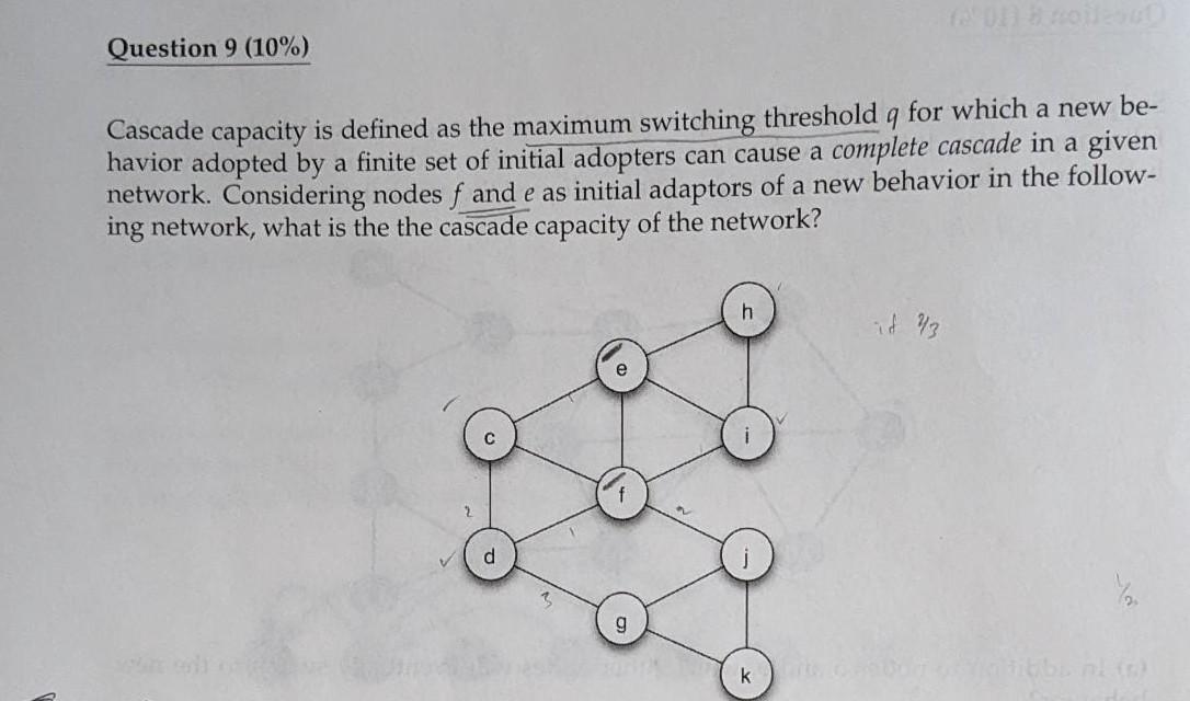 Solved Cascade capacity is defined as the maximum switching | Chegg.com