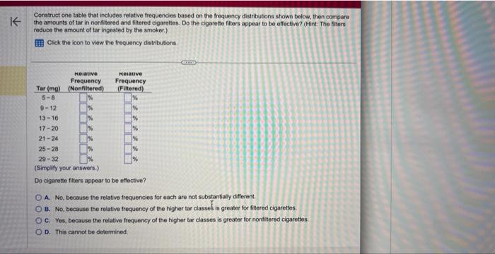 Solved Construct one table that includes relative | Chegg.com