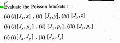 Solved Evaluate the Poisson brackets | Chegg.com