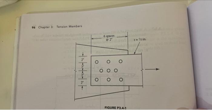 Solved Staggered Fasteners 3.4-1 The tension member shown in | Chegg.com