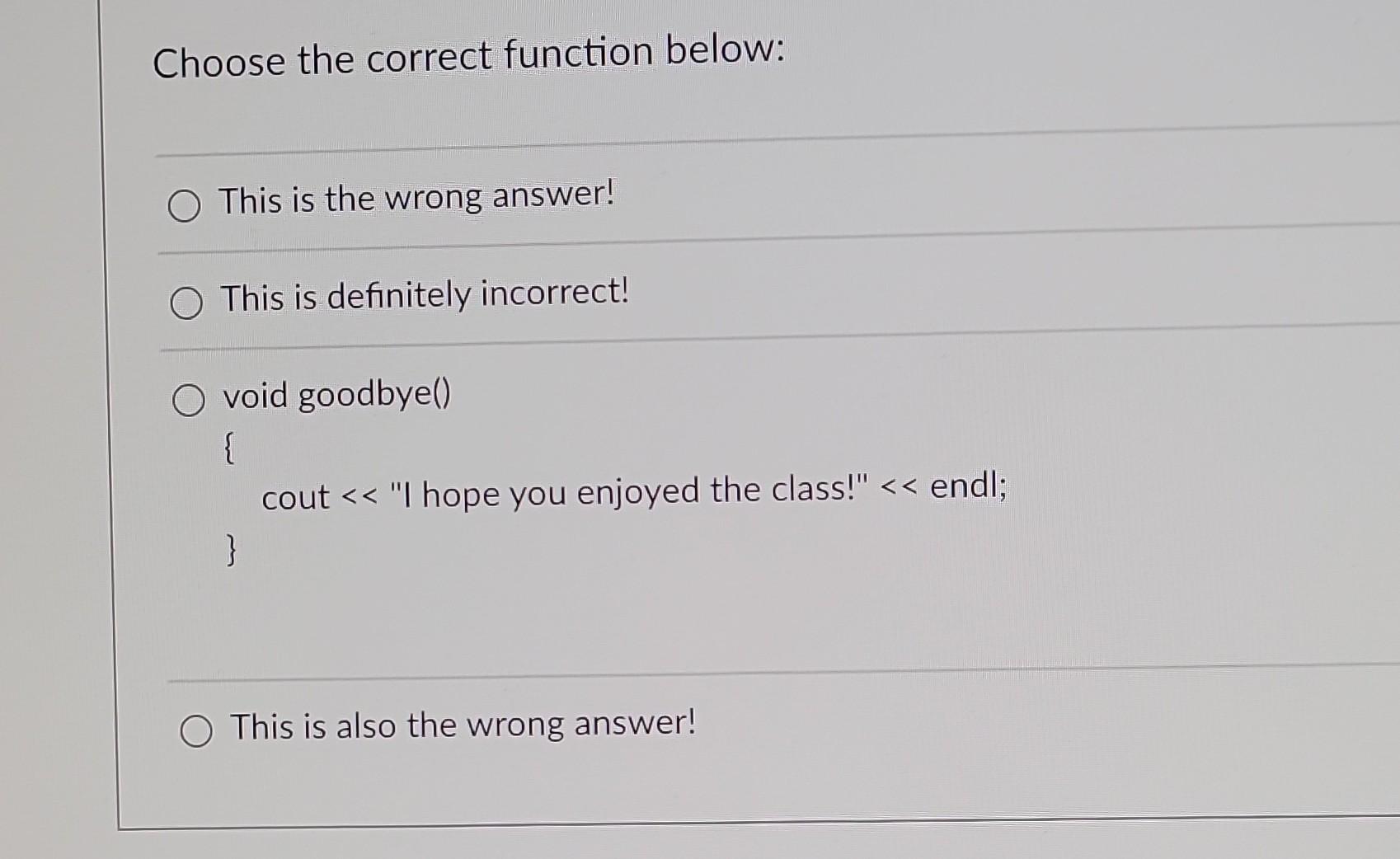 Solved Choose the correct function below: This is the wrong | Chegg.com