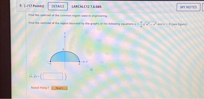 Find the centroid of the common region used in | Chegg.com