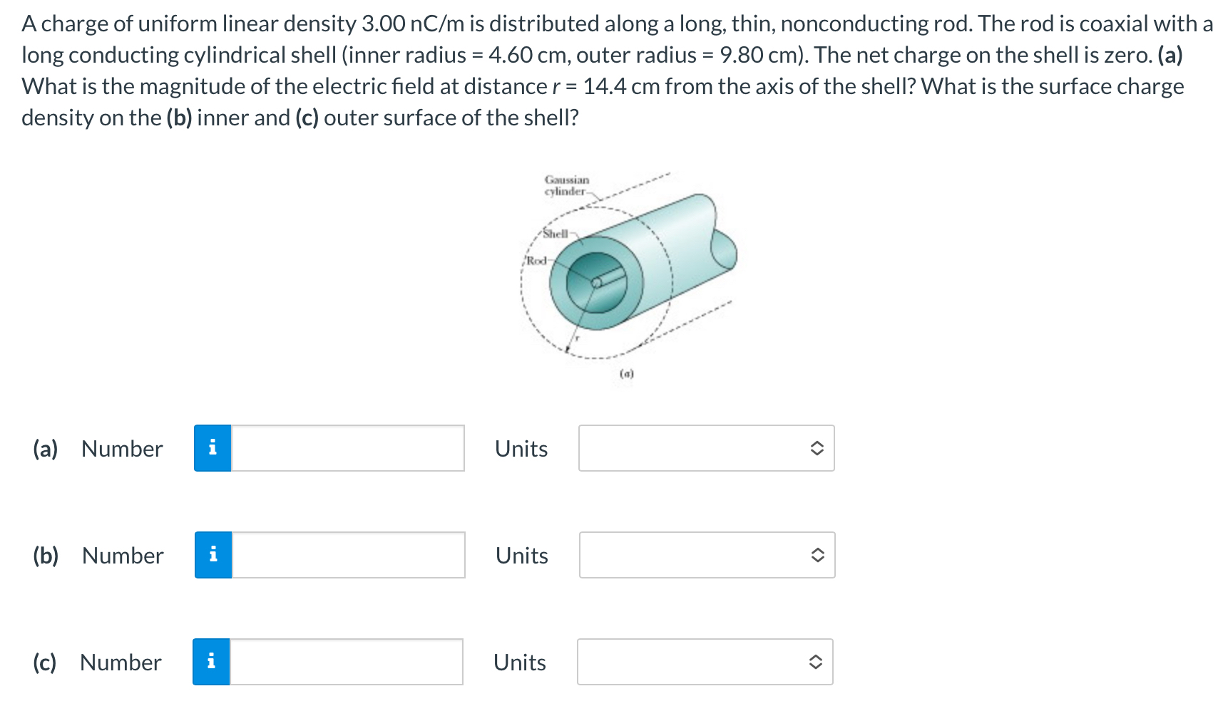 Solved A charge of uniform linear density 3.00nCm ﻿is | Chegg.com