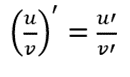 Solved (uv)'=u'v' ﻿ When applying the quotient rule of | Chegg.com