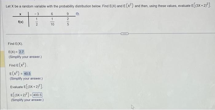 Solved Let X be a random variable with the probability | Chegg.com