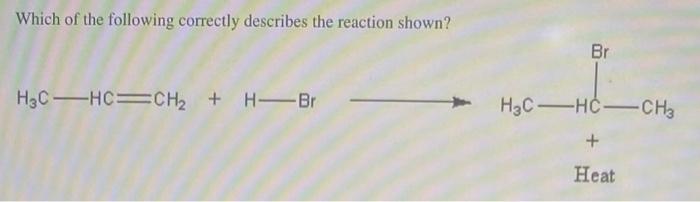 Solved Which of the following correctly describes the | Chegg.com