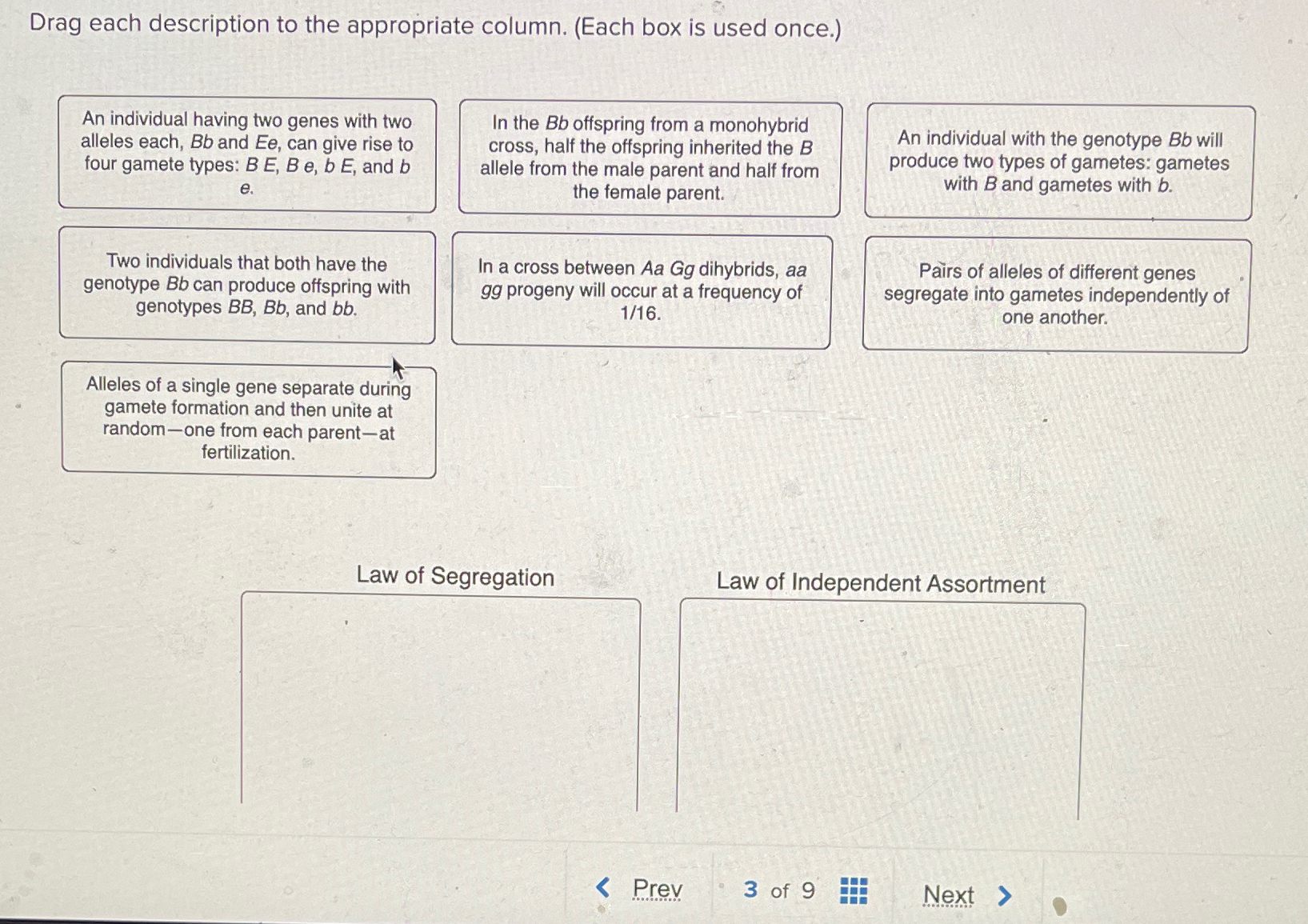 Solved Drag each description to the appropriate column. | Chegg.com
