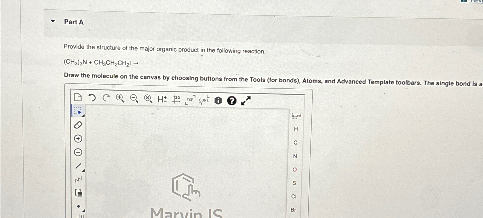 Solved Part AProvide the structure of the major organic | Chegg.com