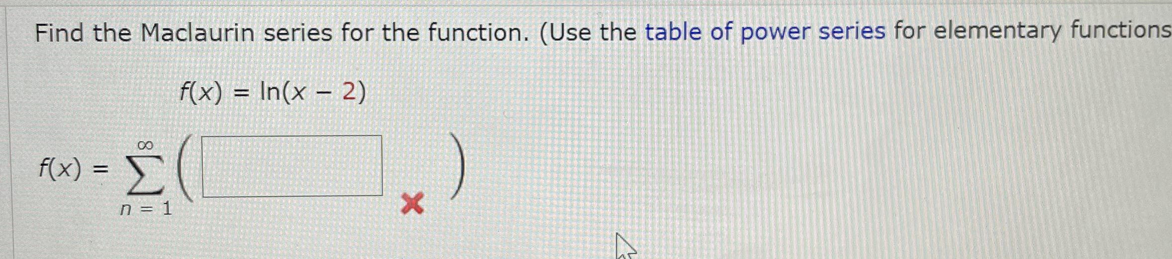 Solved Find the Maclaurin series for the function. (Use the | Chegg.com