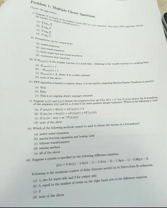 Solved (b) \& 8log4N (c) Nlog2% (d) Nlogdi N (i) | Chegg.com