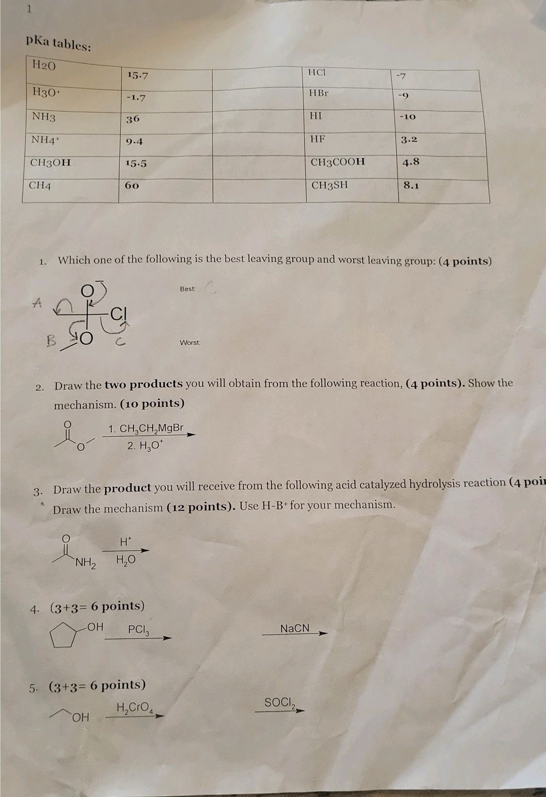 Solved Please help with all question and explain why the | Chegg.com