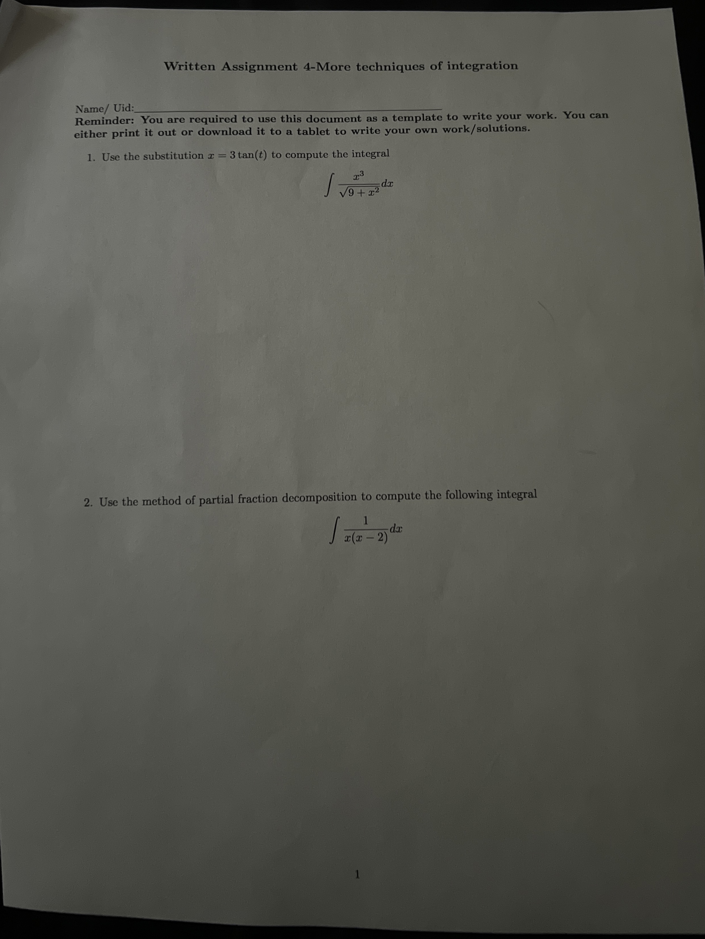 Solved Written Assignment 4-More techniques of | Chegg.com