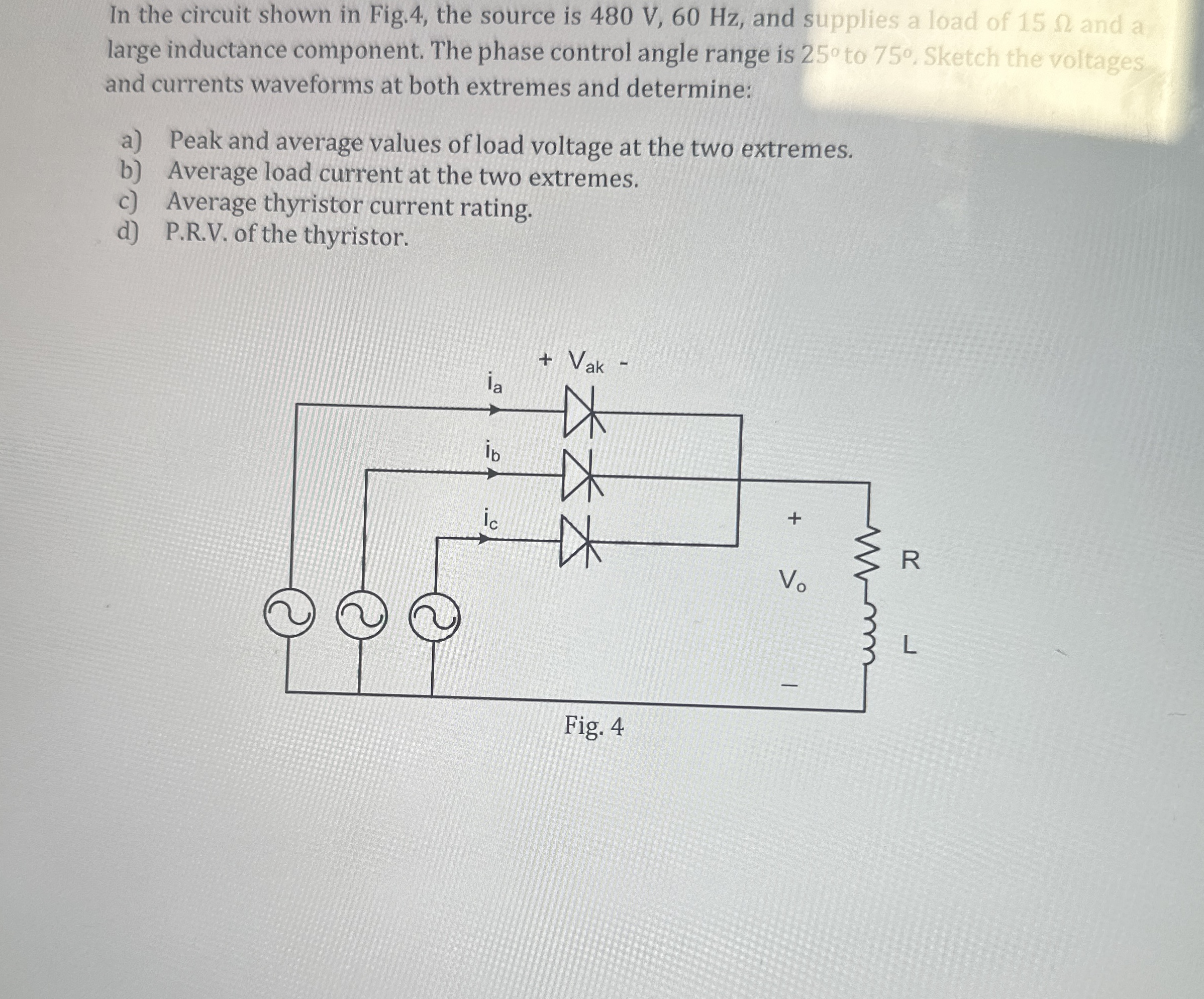 Solved In the circuit shown in Fig.4, ﻿the source is | Chegg.com
