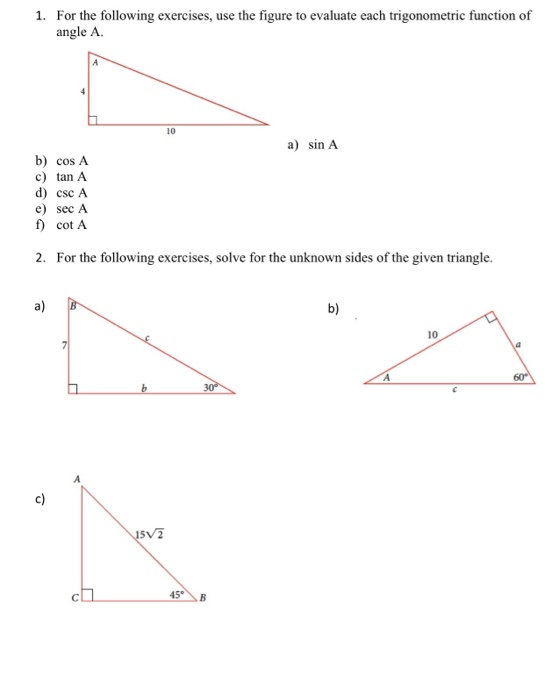 Solved 1. For the following exercises, use the figure to | Chegg.com