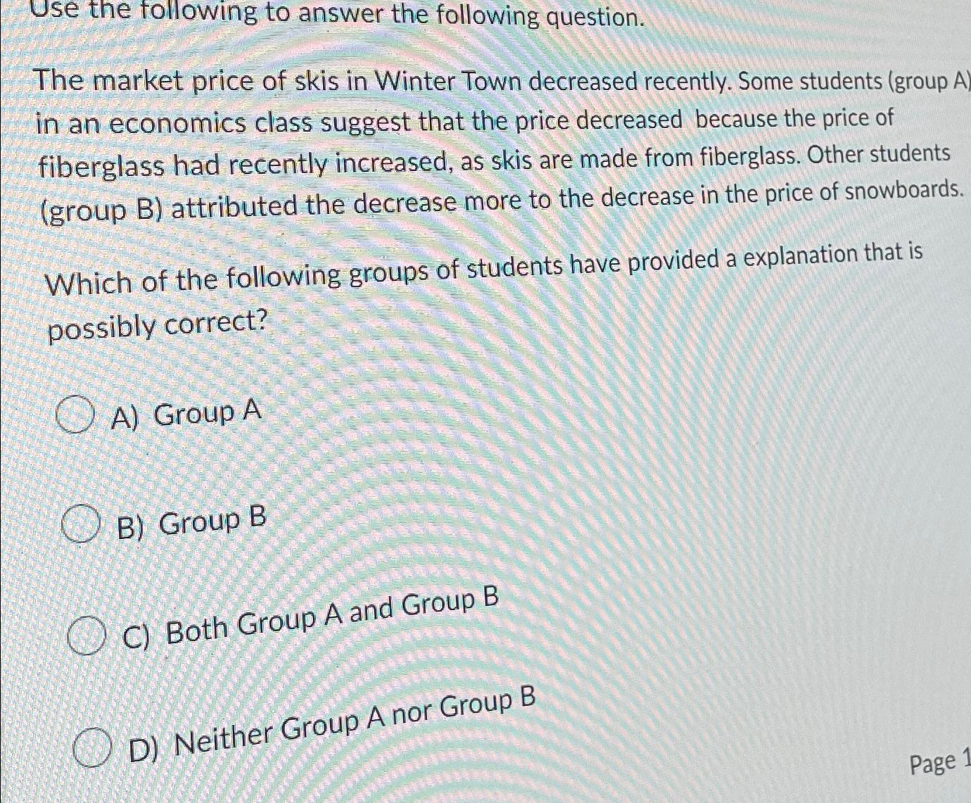 Solved Use the following to answer the following | Chegg.com