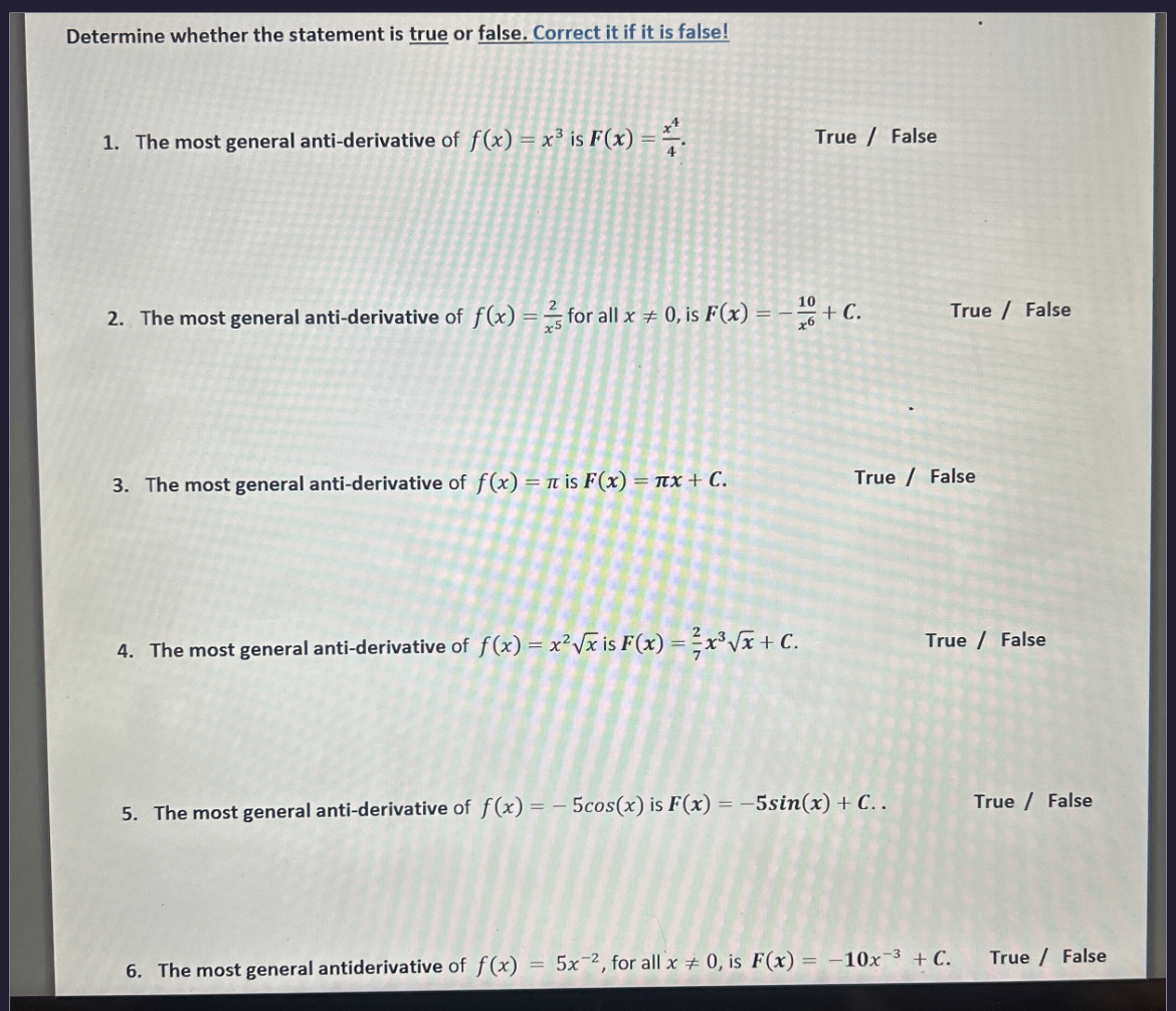 Solved Determine whether the statement is true or false. | Chegg.com