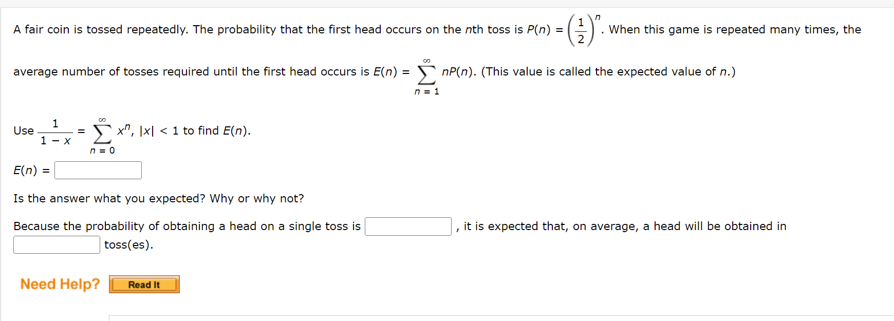 Solved A fair coin is tossed repeatedly. The probability | Chegg.com