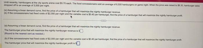 Solved dropped oft to an average of 3,600 por night. (a) | Chegg.com