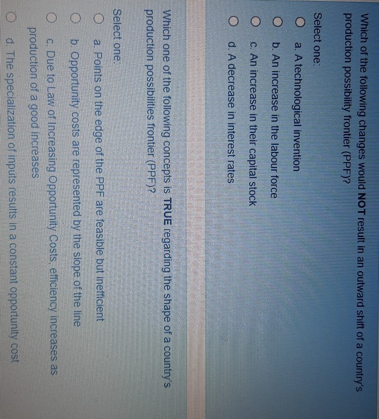 Solved Which of the following changes would NOT result in an | Chegg.com