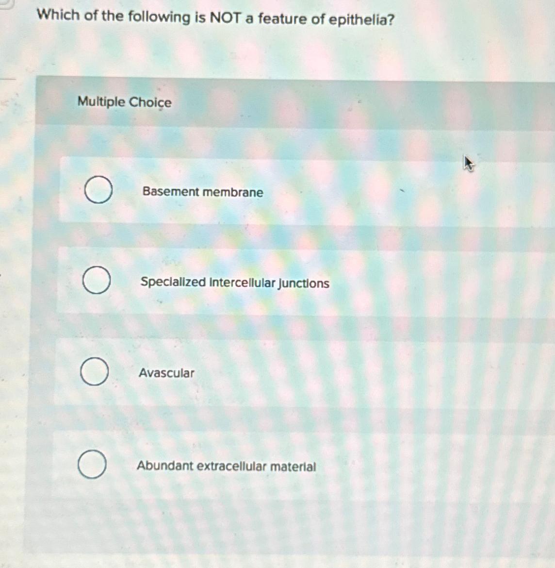 Solved Which of the following is NOT a feature of | Chegg.com