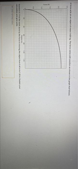 Solved COM . HOMEWORK FOR LAB 8: WORK AND ENERGY Two objects | Chegg.com