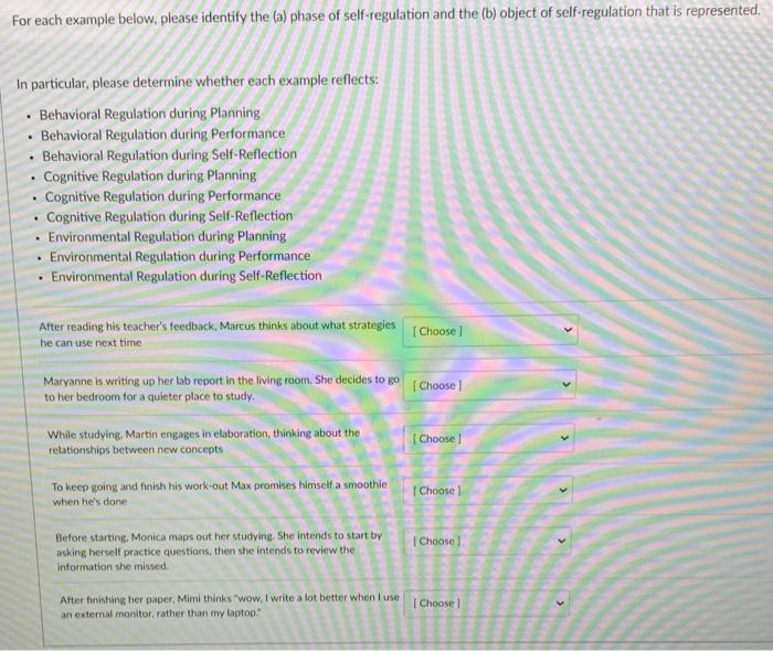 Solved For each example below, please identify the (a) phase | Chegg.com