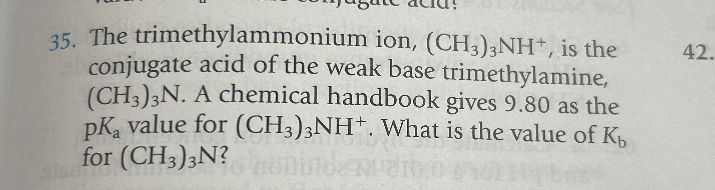 Solved The trimethylammonium ion, (CH3)3NH+, ﻿is | Chegg.com
