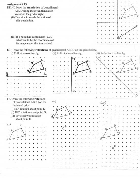 Solved Assignment # 13 DD.) Draw the translation of | Chegg.com