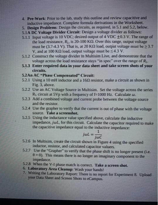 Solved 3 ENGR 2105 Experiment #8 - Circuit Design Problems | Chegg.com