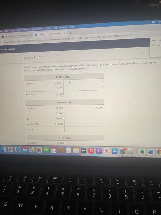 Solved n aithomeweris. Question 11 of 12 | Chegg.com