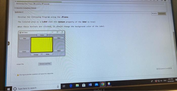 Solved Develop the following Progria Wing the JFrame. The | Chegg.com