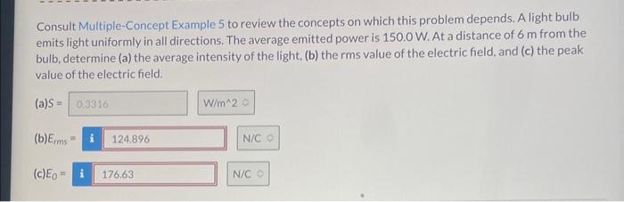 Solved Consult Multiple-Concept Example 5 to review the | Chegg.com