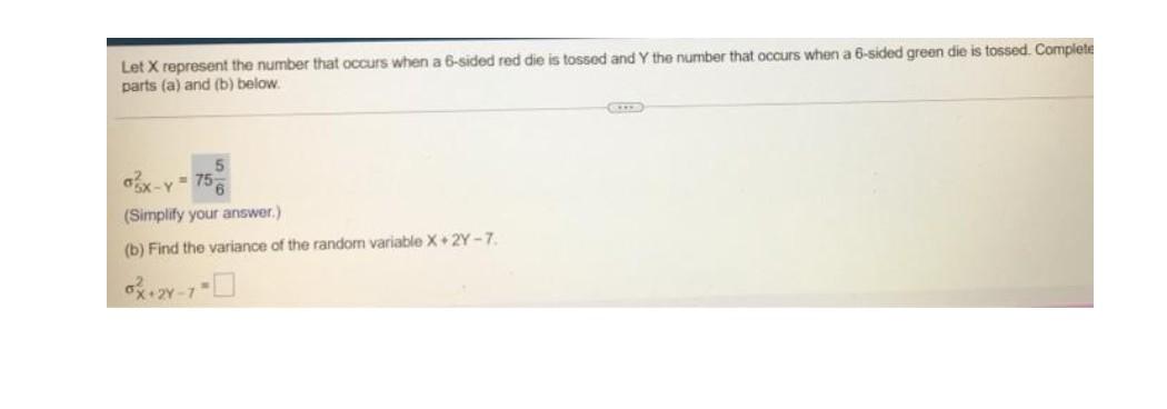 Solved Let X represent the number that occurs when a 6-sided | Chegg.com