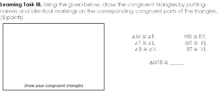 Solved Learning Task III. Using the given below, draw the | Chegg.com