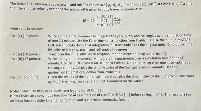Solved Axis-Angle Kinematics | Chegg.com